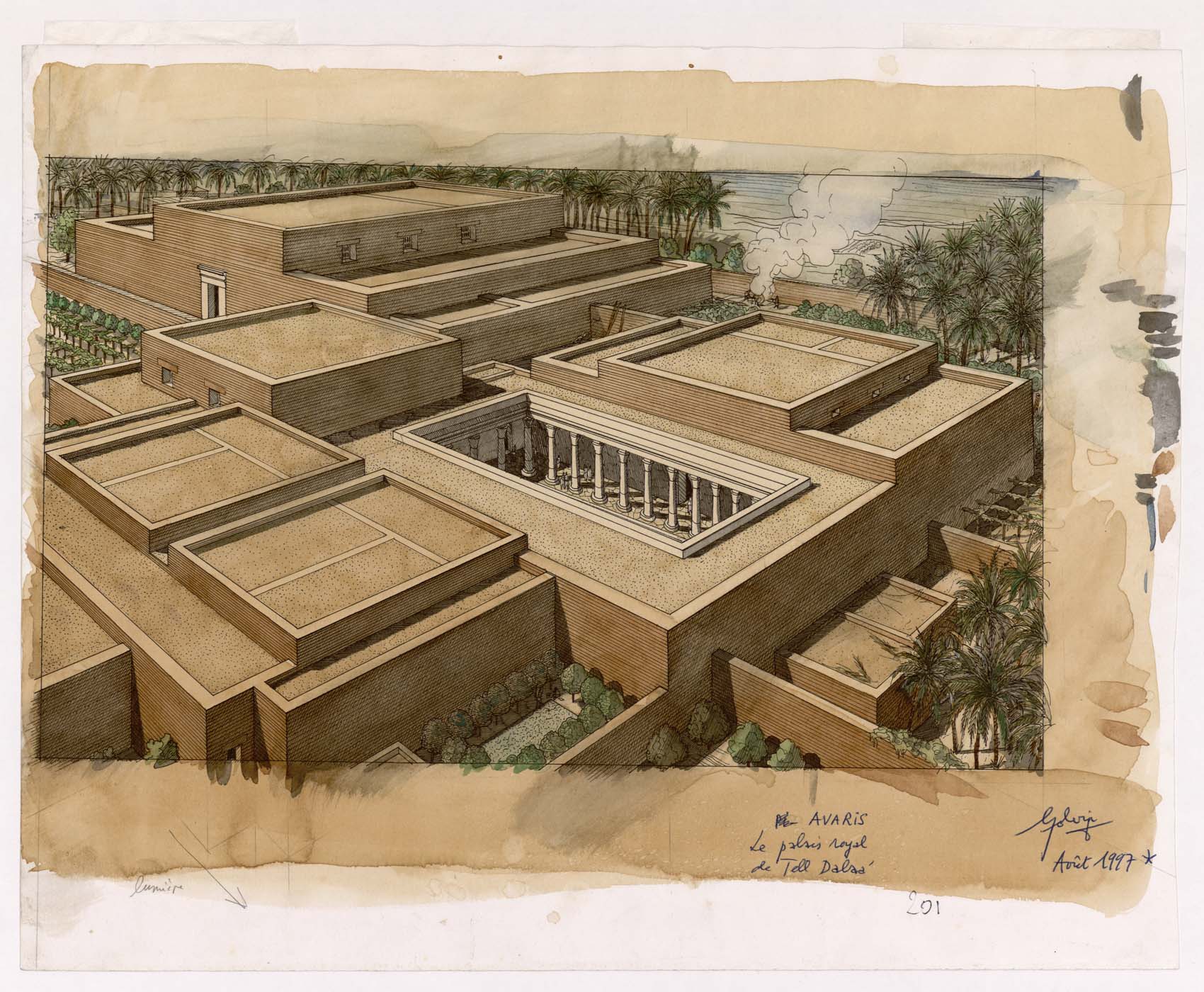 Avaris, the Tell Dabaa' royal palace - Jean-Claude Golvin